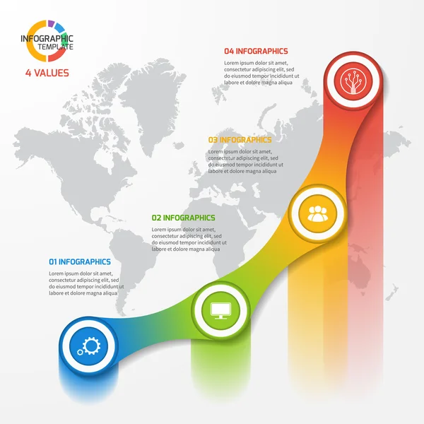 Line graph infographic template for charts and diagrams - Stock Image ...