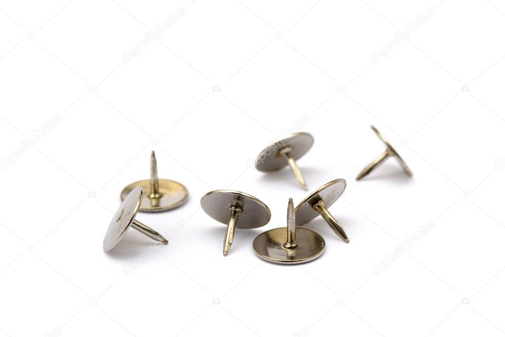 Ordered pile pushpins — Stock Photo © George7 #116148214