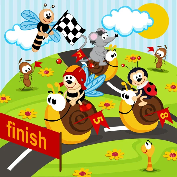 152 Snail race Stock Illustrations | Depositphotos®
