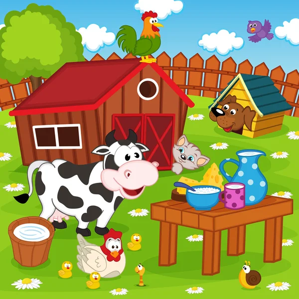 Farm yard Vector Art Stock Images | Depositphotos