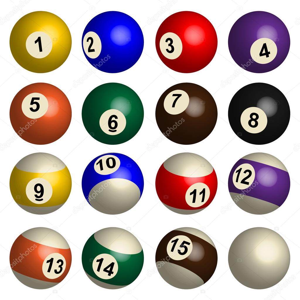 Pool Table Balls Clipart