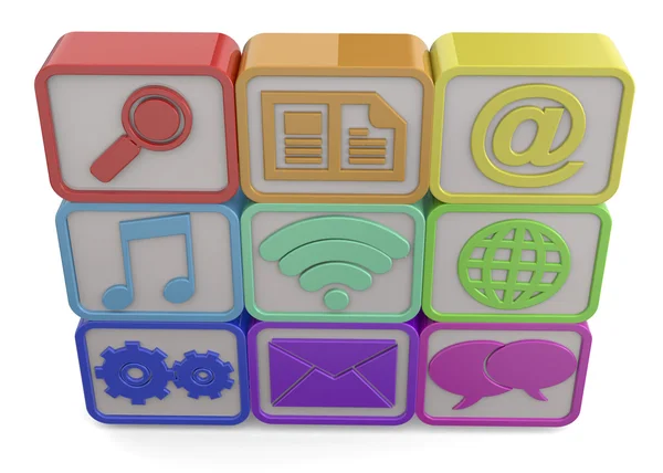 Software concept: cloud of program icons — Stock Photo © scanrail #10545572