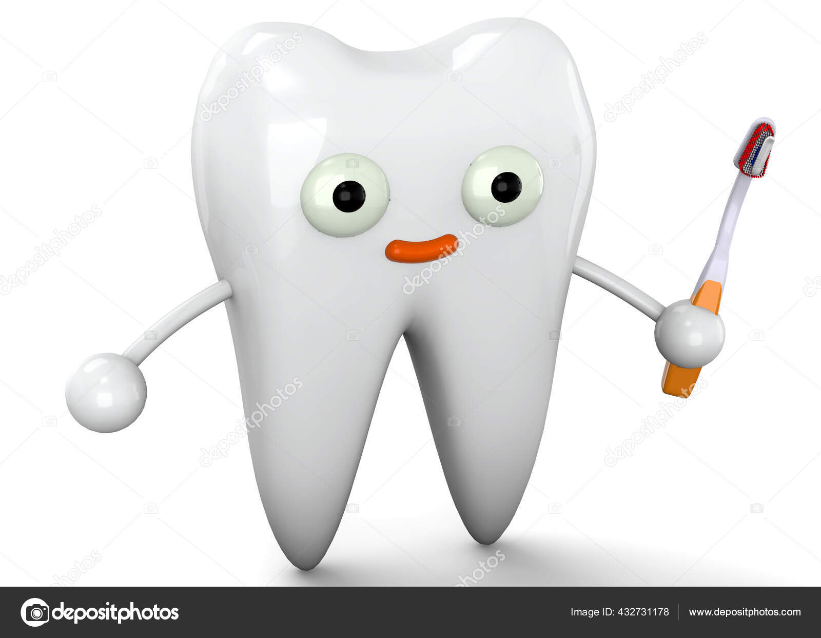 Tooth Character — Stock Photo © gmac84 #432731178