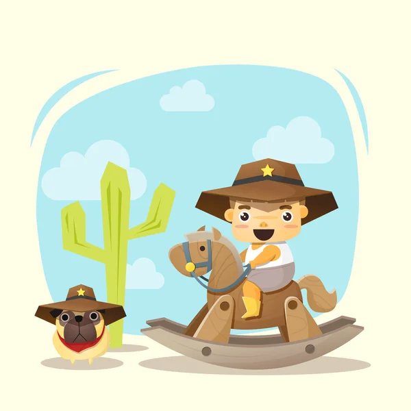 Baby Cowboy Clipart