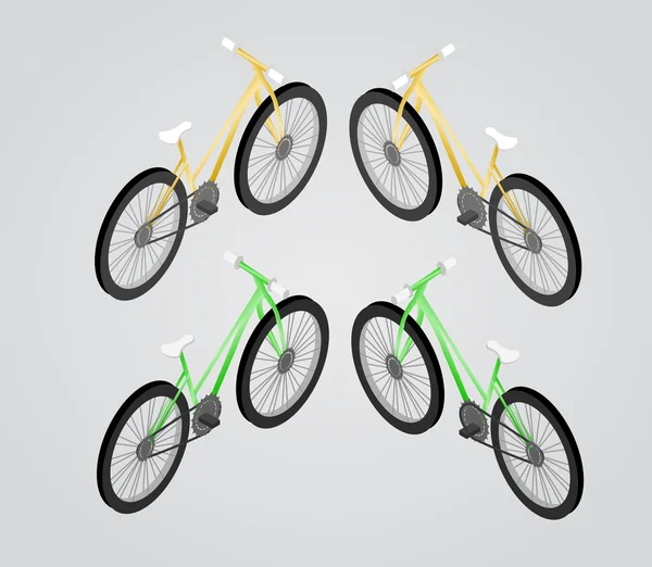 Vector push-bike set illustration. Mini push-bike isolated on white ...