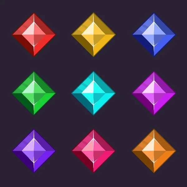 Cartoon vector gems — Stock Vector © lilu330 #59946825