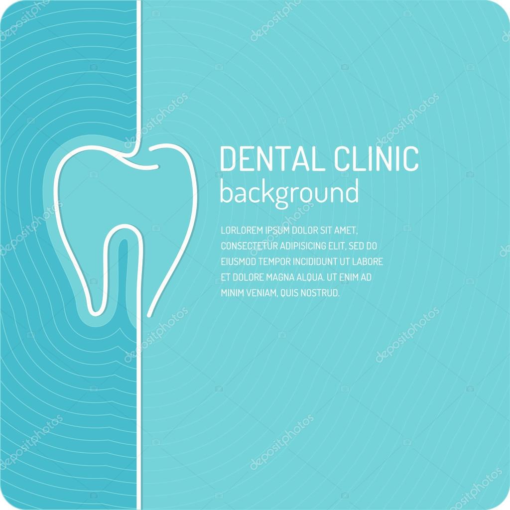 Linear vector background for dentistry. Stock Vector by ©alekseyderin ...