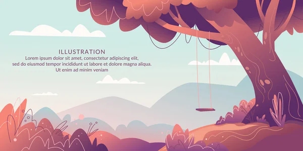 Horizontal landscape Vector Art Stock Images | Depositphotos