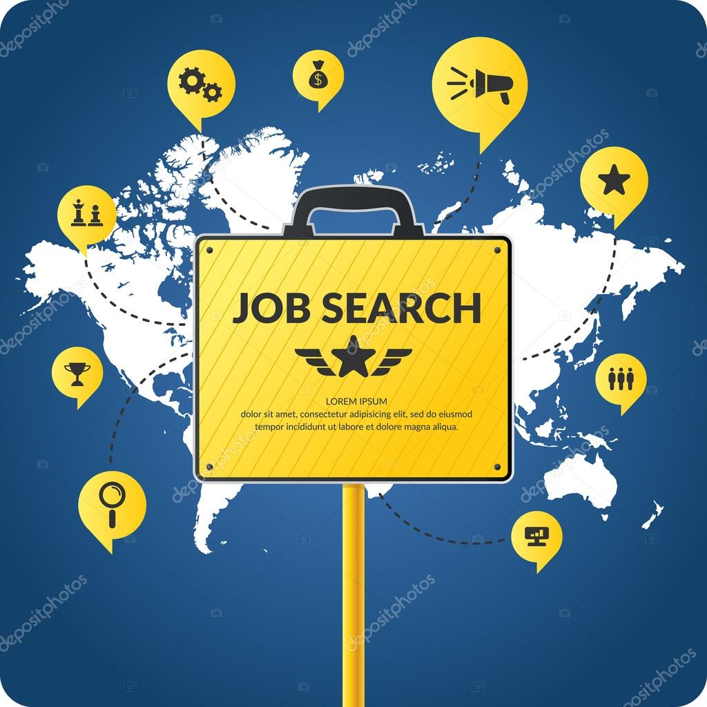 Job search infographics. Stock Vector Image by ©alekseyderin.gmail.com ...