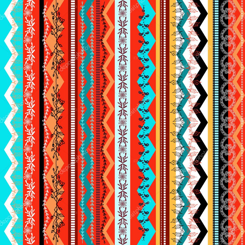 Ethnic boho seamless pattern. Colorful border background texture. Stock ... Ethnic boho seamless pattern. Colorful border background texture. Stock ...