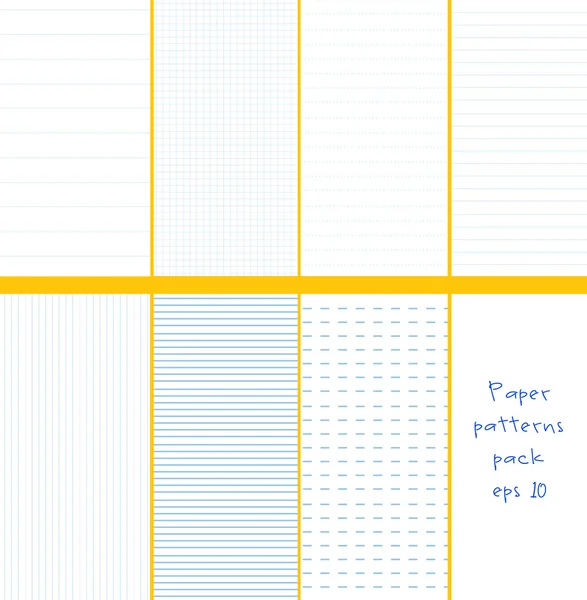 Vector Set Paper Patterns Ruled Dotted Millimeter Squared Papers Vector ...