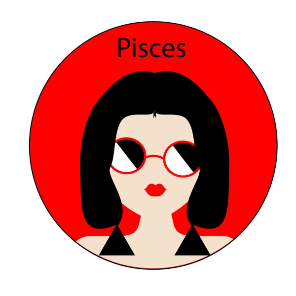 Pisces zodiac icon red Stock Photos, Royalty Free Pisces zodiac icon ...