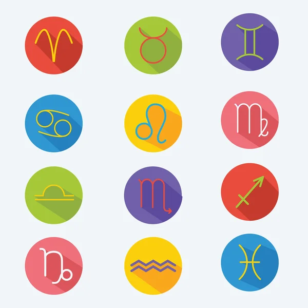 Horoscope Zodiac Star Signs Vector Set Stock Vector Image By