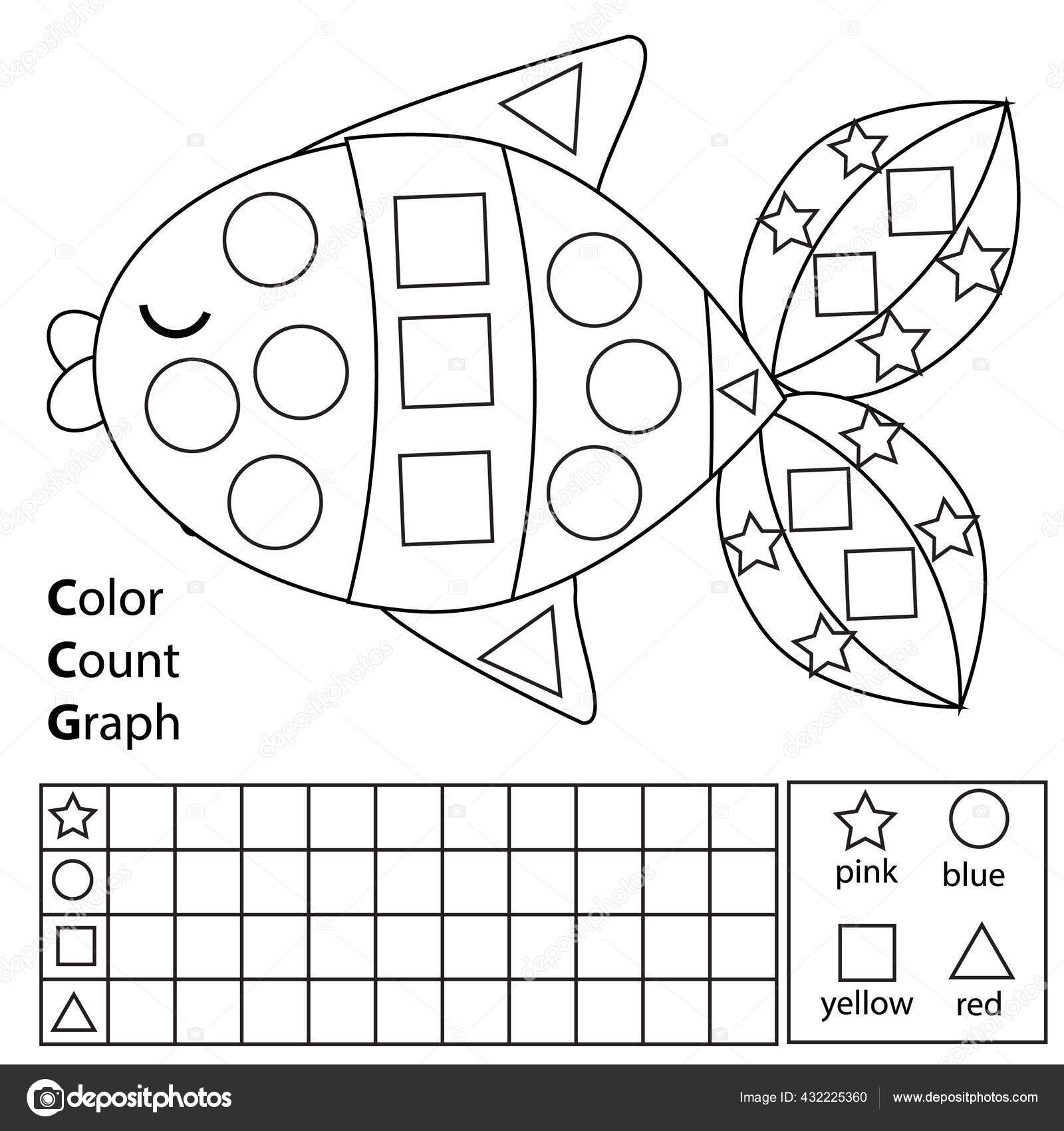 Color Count Graph Educational Children Game Color Fish Counting Shapes ... Color Count Graph Educational Children Game Color Fish Counting Shapes ...