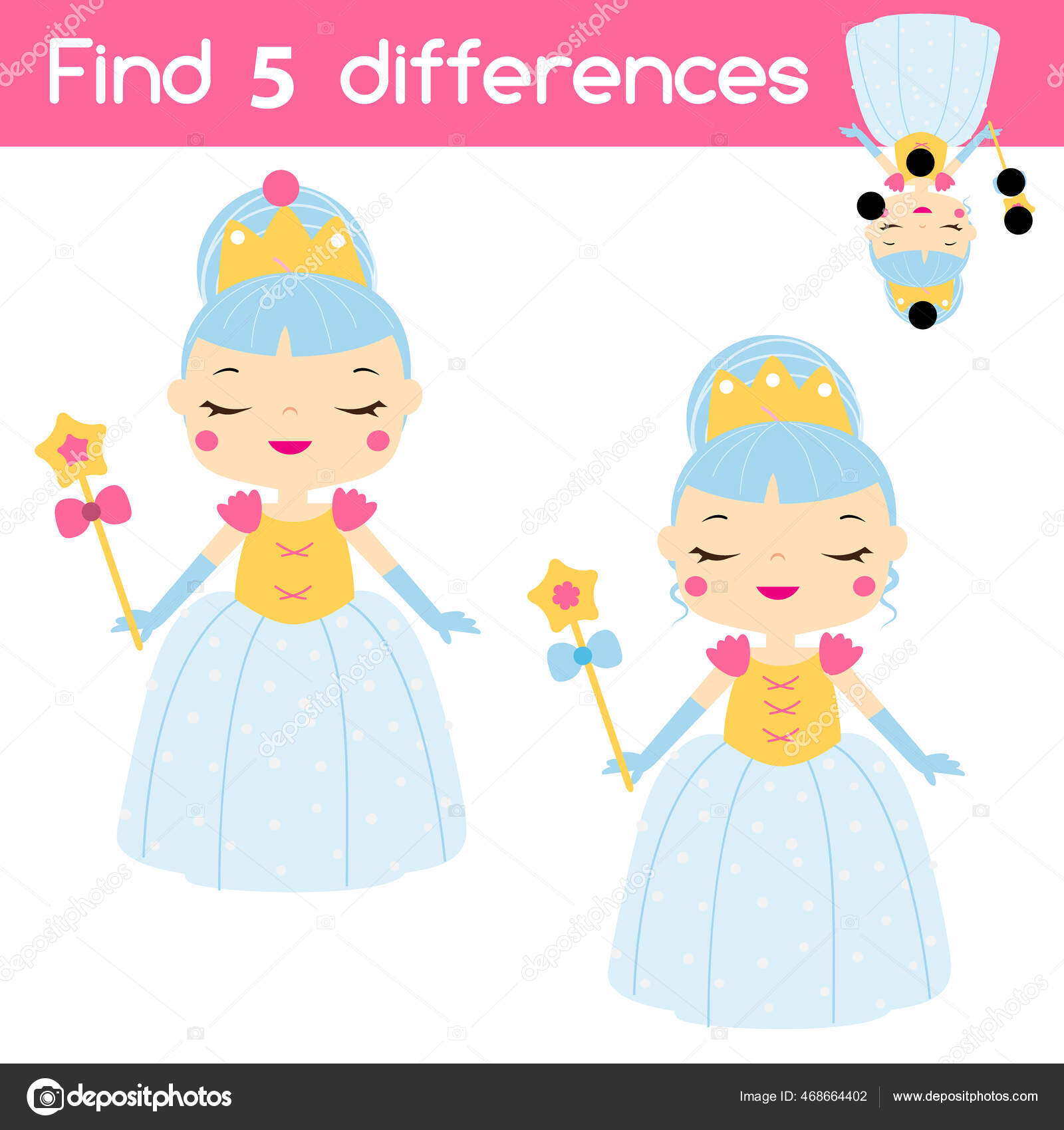 Find Differences Educational Children Game Answer Kids Activity Sweet ...