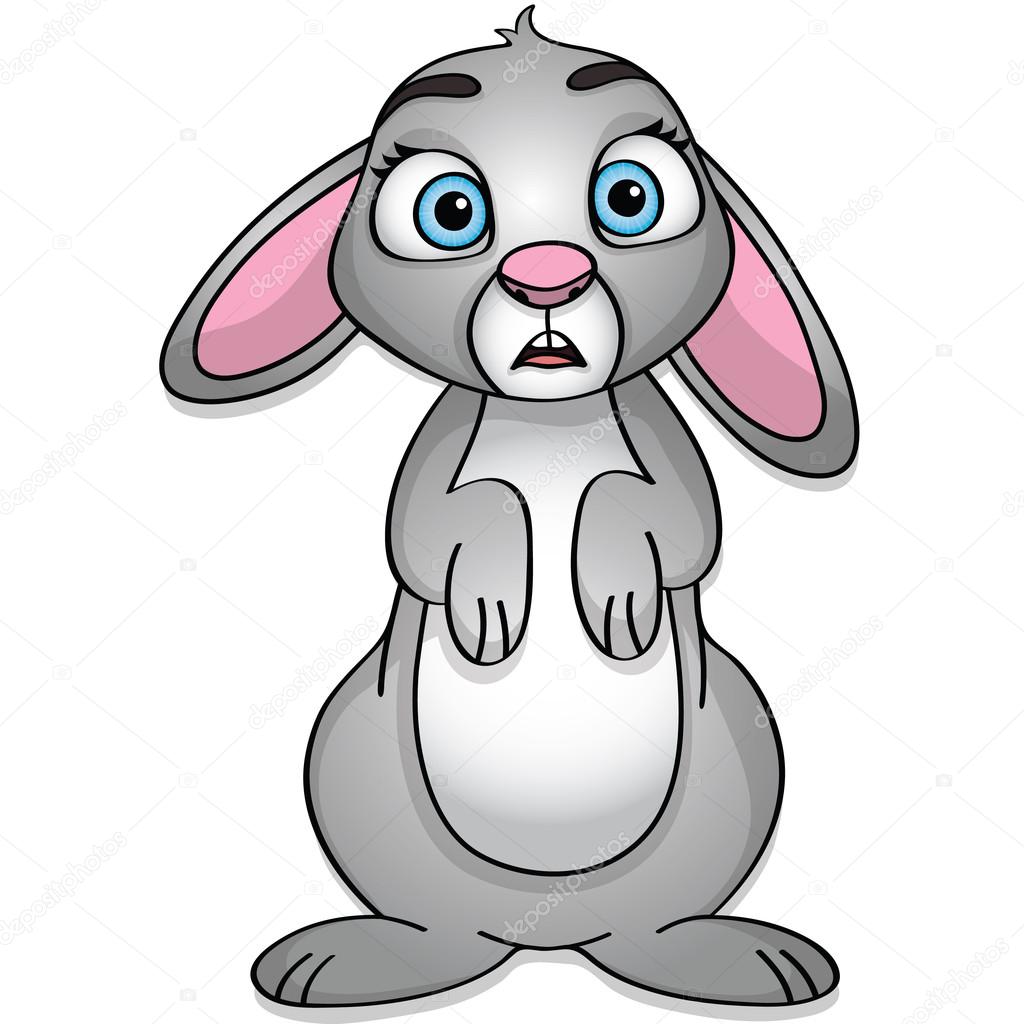 Lindo conejo sorprendido vector, gráfico vectorial © Galentinianka ...