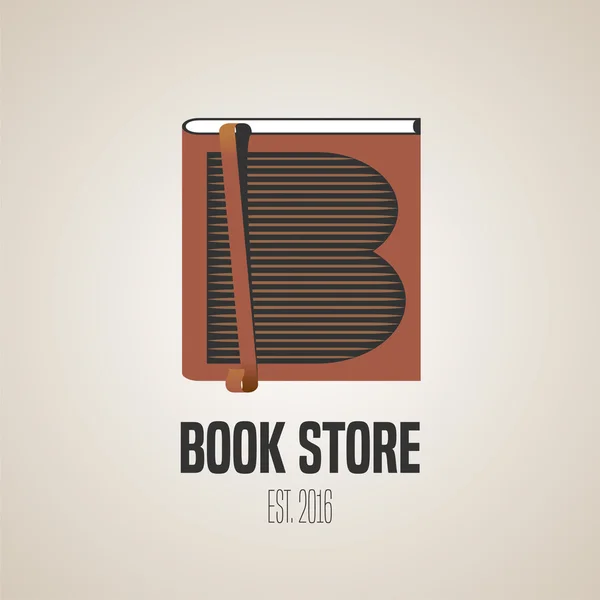 Bookstore Bookshop Library Vector Sign Icon Symbol Emblem Logo Stock ...
