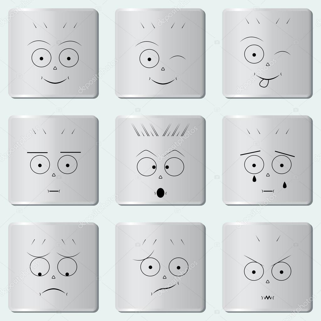 Smile icons/Vector smile/ Emoticons/Set of Emoji/Set of emotion/ Icons ... Smile icons/Vector smile/ Emoticons/Set of Emoji/Set of emotion/ Icons ...