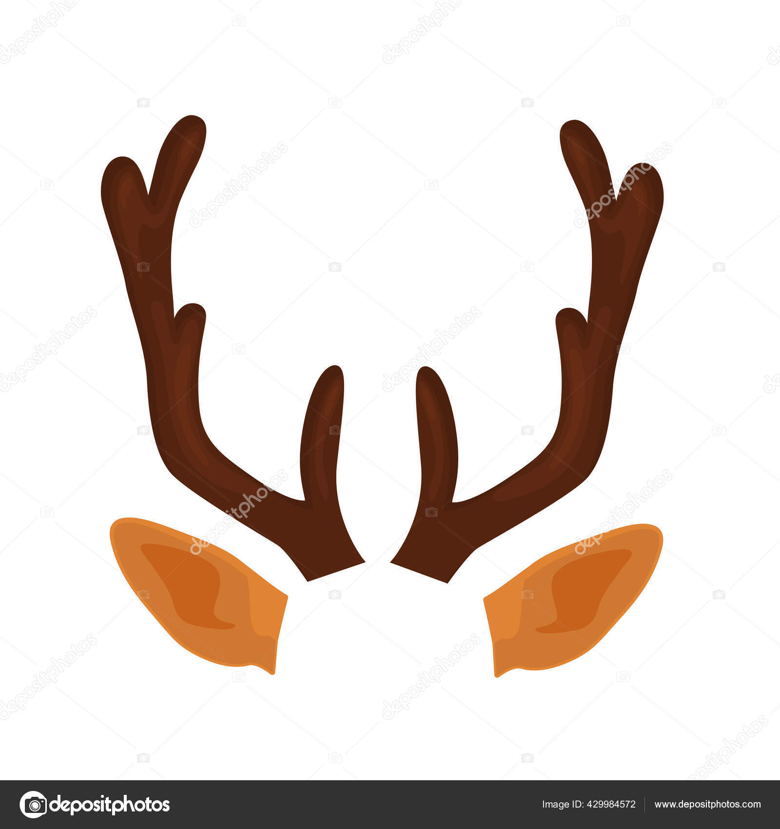Cartoon Reindeer Antlers