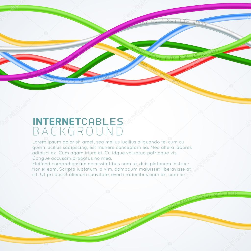 Colorful network cables Stock Vector Image by ©tanjasum84.gmail.com ...