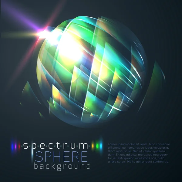Glossy spectrum spheres with reflections Stock Vector Image by ...