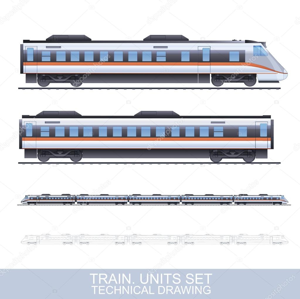 Color Train Illustration Stock Vector Image by ©darina.nedozim.gmail ...