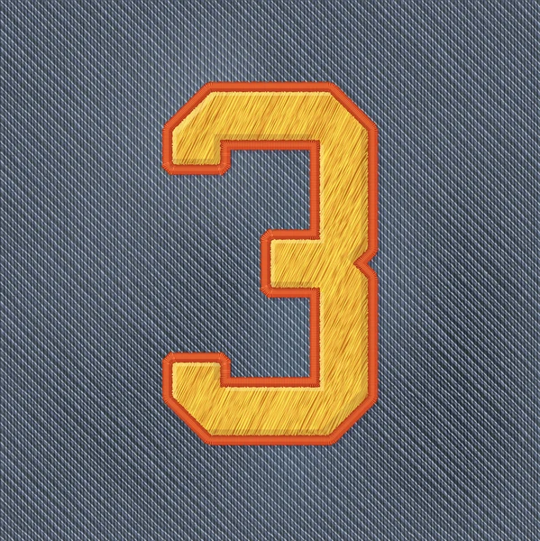 Embroidery Patch Numbers Stock Vector Image by ©darina.nedozim.gmail ...