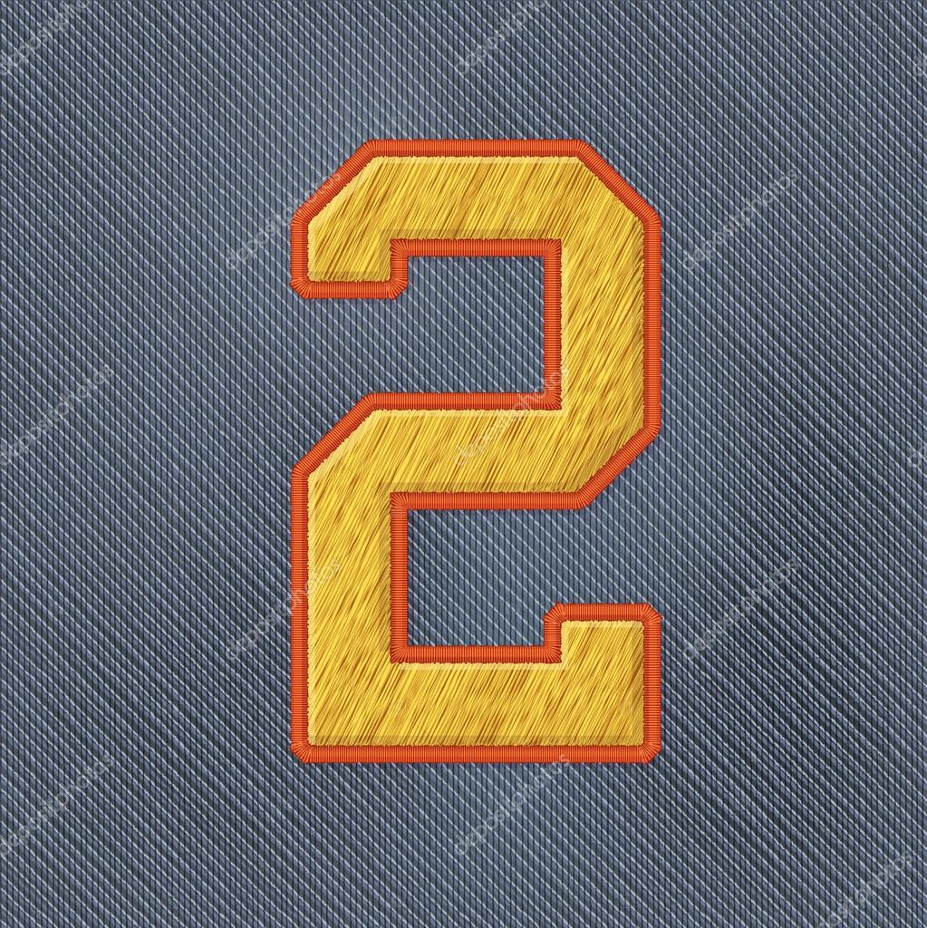 Embroidery Patch Numbers Stock Vector Image by ©darina.nedozim.gmail ...