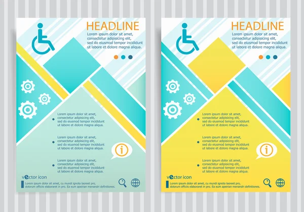 Disability folder design Vector Art Stock Images | Depositphotos