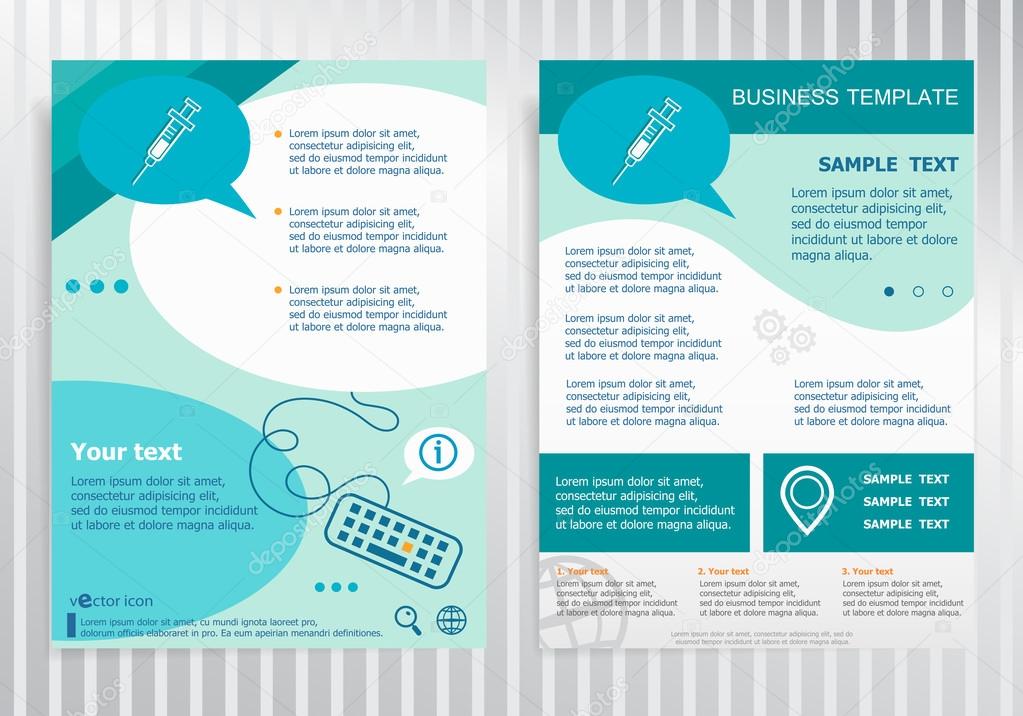 Syringe icon on vector Brochure Stock Vector Image by ©marsemve.gmail ...