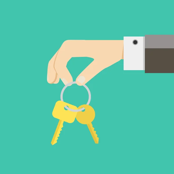 Hand holding keys Vector Art Stock Images | Depositphotos