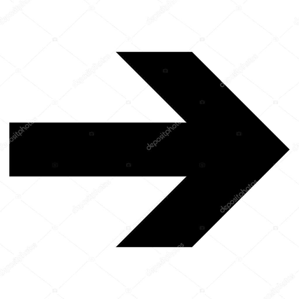 Pijl rechts platte Vector Icon — Stockvector © anastasyastocks.gmail ...