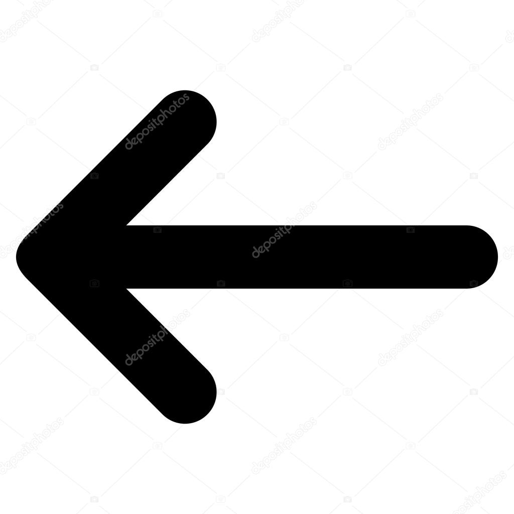 Pijl links platte Vector Icon — Stockvector © anastasyastocks.gmail.com ...