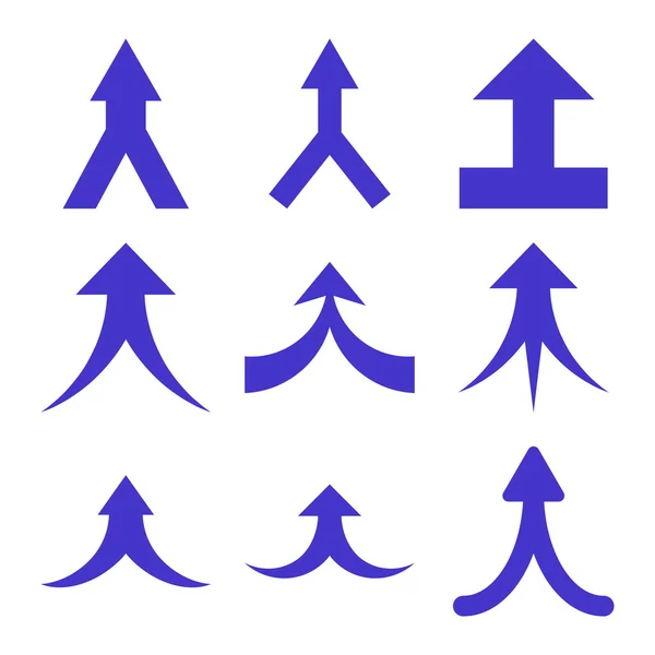 Join Arrows Up Vector Flat Icon Set Stock Vector Image by ...