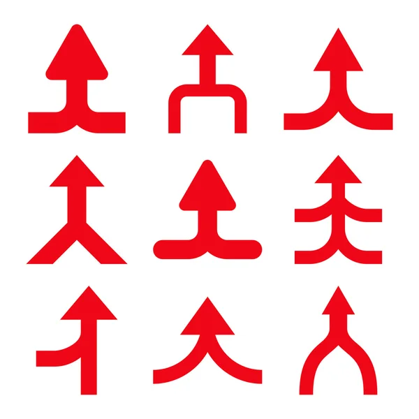 Join Arrows Up Vector Flat Icon Set Stock Vector Image by ...