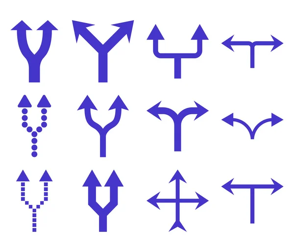 Divide Arrows Vector Flat Icon Set Stock Vector by ©anastasyastocks ...