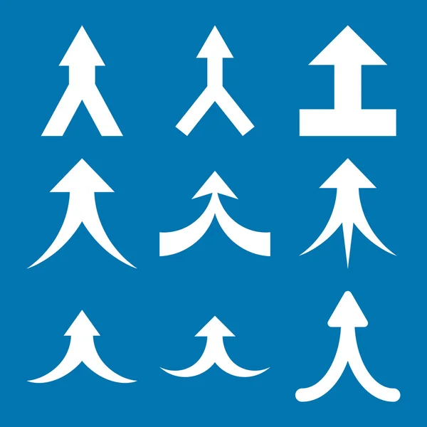 Join Arrows Up Vector Flat Icon Set Stock Vector Image by ...