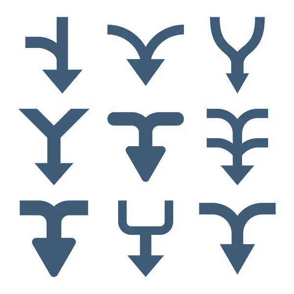 Divide Arrows Vector Flat Icon Set Stock Vector by ©anastasyastocks ...