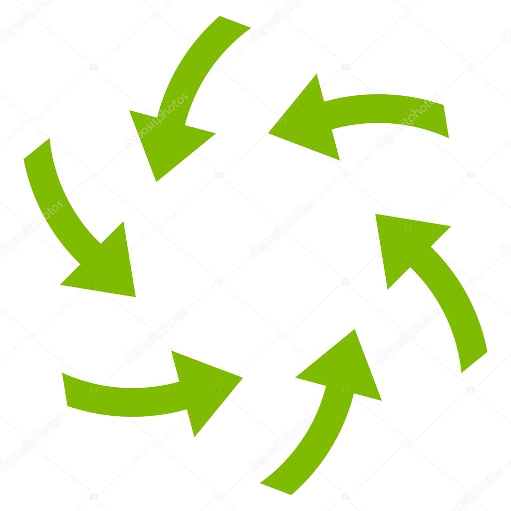 Swirl Arrows Flat Vector Icon — Stock Vector © anastasyastocks.gmail ...
