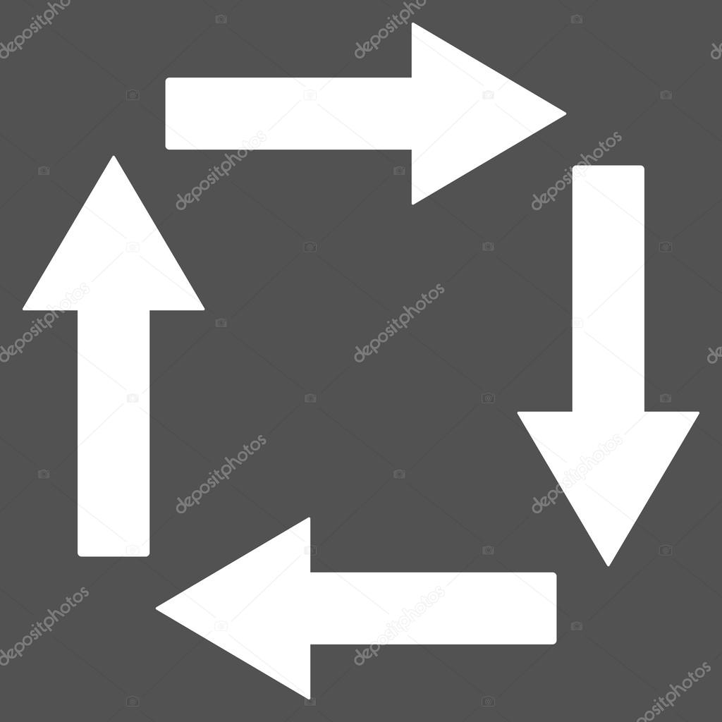 Circulation Arrows Flat Vector Symbol — Vetores de Stock ...