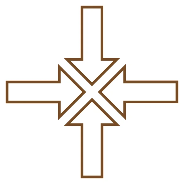 Pointed Cross Outline