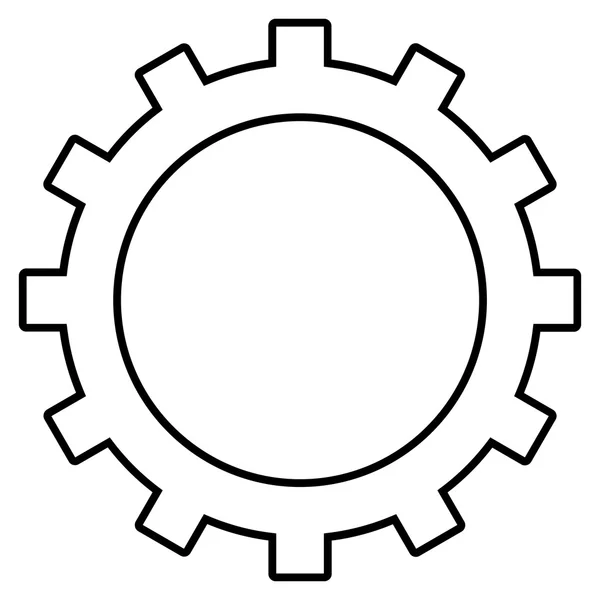 Gear Outline Vector Icon — Stock Vector © anastasyastocks.gmail.com ...