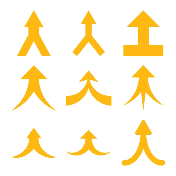 Join Arrows Up Vector Flat Icon Set Stock Vector Image by ...