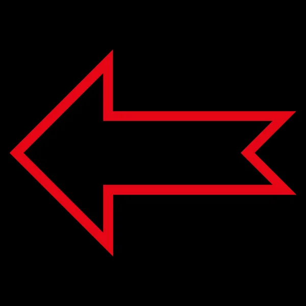 Red Down Arrow Black Background