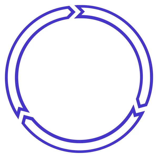 Rotation Circle Outline Vector Icon Stock Vector Image by ...
