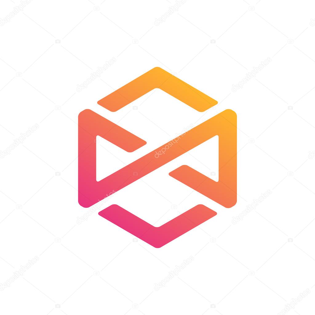 Hexagon Symbol. Creative Design. Infinity Symbol — Stock Vector ...