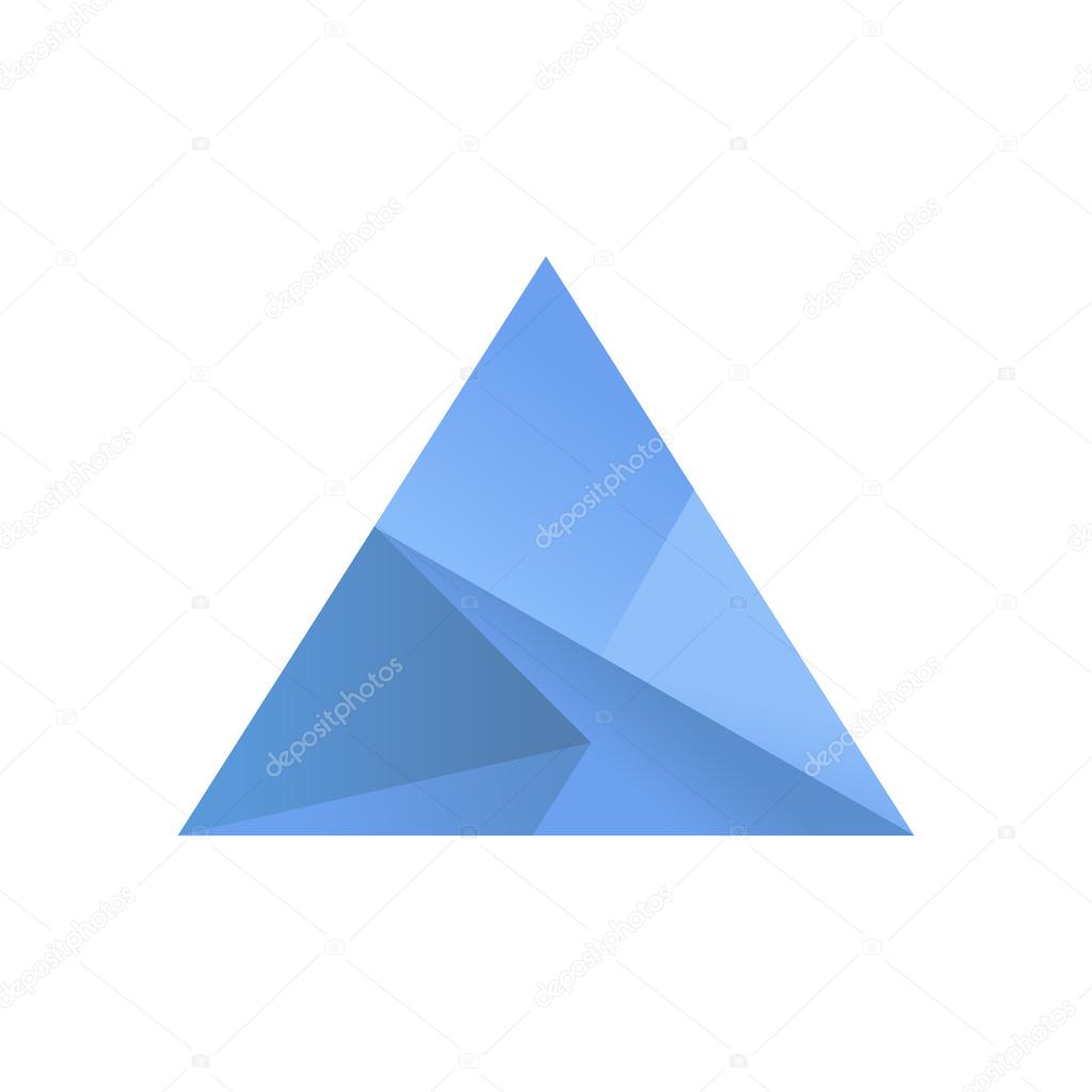 Blue Triangle Logo Triangle Logo Vector Afbeelding Door Redgraphic