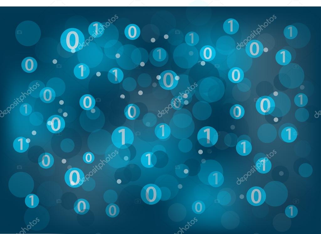 Digital and Digitization concept vector illustration background. Dark ...