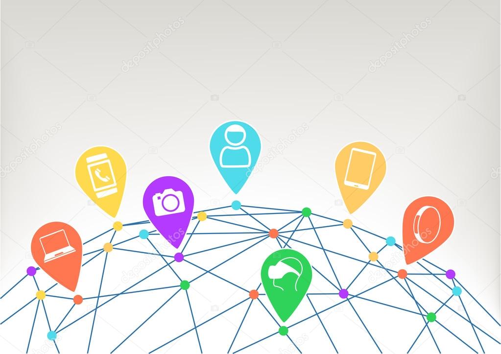 Connected devices with IoT (internet of everything) and network Stock ... Connected devices with IoT (internet of everything) and network Stock ...