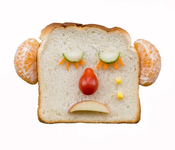 Bread slice as smiling face Stock Photo by ©ChamilleWhite 9522830